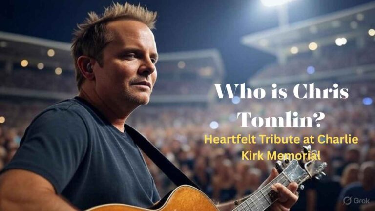 Chris Tomlin's Heartfelt Tribute at Charlie Kirk Memorial - Bharat Diaries